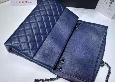 Cina Una capacità del sacco per cadaveri trasversale di lusso blu della pelle bovina 32cm della spalla grande in vendita