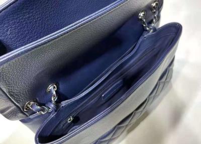 Cina Una capacità del sacco per cadaveri trasversale di lusso blu della pelle bovina 32cm della spalla grande in vendita