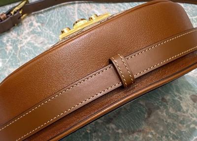 Cina Lunghezza della tela 22cm del monogramma della borsa a tracolla inclinata struttura classica della pelle di daino di GG in vendita