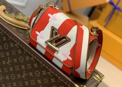 Cina Pelle bovina di cuoio LV M57659 M57722 di Genunie della borsa del quadrato di Carvas della banda in vendita