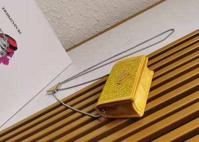 China Duchesse ajustável Crystal Design Leather Crossbody Bag à venda