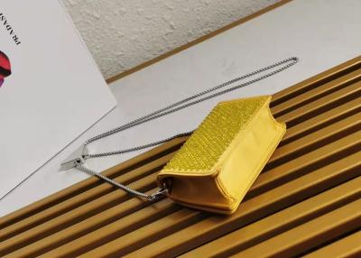 China Duchesse ajustável Crystal Design Leather Crossbody Bag à venda