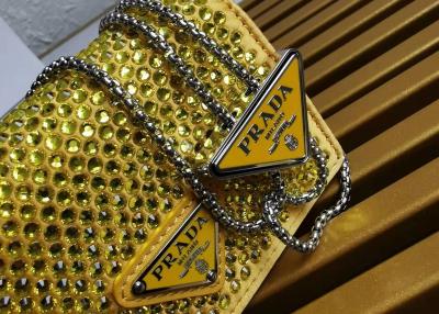China Duchesse ajustável Crystal Design Leather Crossbody Bag à venda