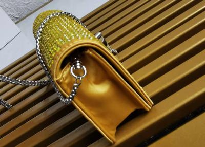 China Duchesse ajustável Crystal Design Leather Crossbody Bag à venda