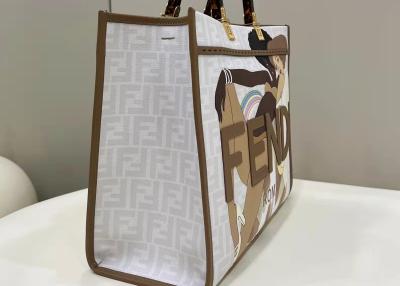 Cina Spalla astratta Tote Bag For Lady di progettazione una del modello di capacità elevata in vendita