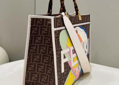Cina Spalla astratta Tote Bag For Lady di progettazione una del modello di capacità elevata in vendita