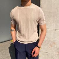 China Men's 100% long stable cotton short slv pullover for sale