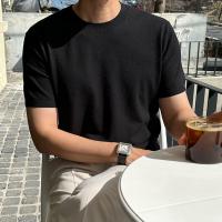 China Men's 100% wool short sleeve crew neck for sale
