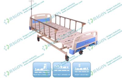 Cina Il letto di ospedale manuale regolabile di tre manovelle di funzioni 4 con l'ABS staccabile imbarca in vendita