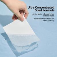 China Biodegradable Laundry Detergent Sheets 100000 pcs Custom Scent Portable Disposable Soap for sale