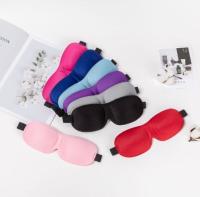 China Lightweight Polyester Adjustable 3D Eye Sleeping Mask 500pcs MOQ Custom for sale