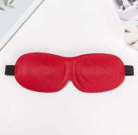 China Lightweight Polyester Adjustable 3D Eye Sleeping Mask 500pcs MOQ Custom for sale