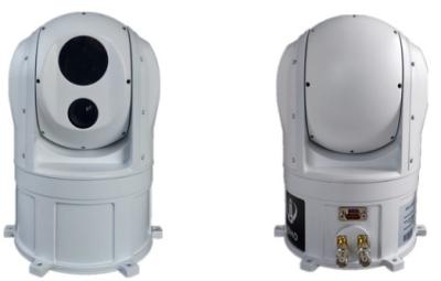 China sistema de vigilância infravermelho ótico da câmera do sensor duplo de 17μm eletro à venda