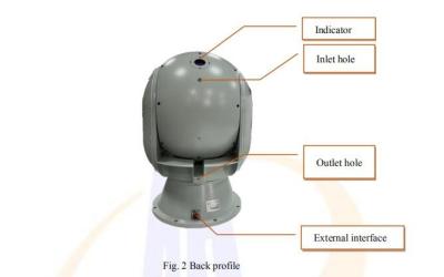 Cina Sistema ottico del sensore di IR sopportato nave di asse IP66 2 elettro in vendita