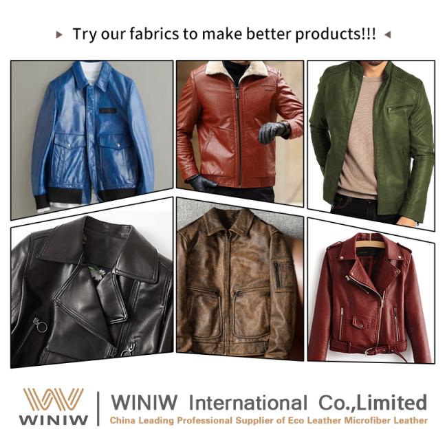 Fashionable Micro Faux Leather Vegan Fabric For Clothing 