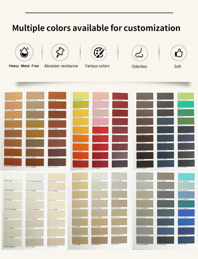 Microfiber PVC Leather For Making Automotive Upholstery