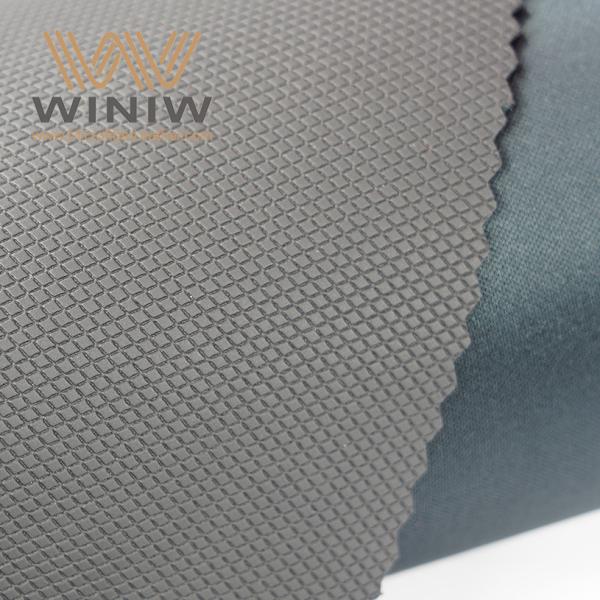 Gray Diamond Patterned Faux Leather For Gloves Vegan Friendly Embossed Fabric