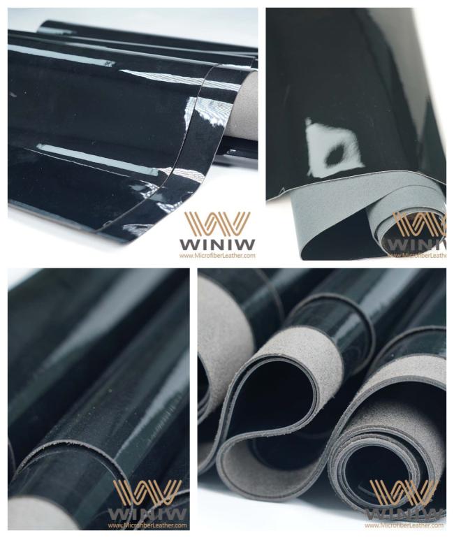 Patent PU Faux Material for Shoes