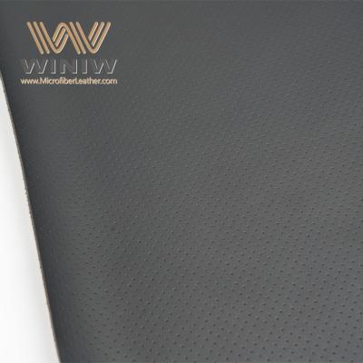 中国 1.2mm ブラック 穿孔されたマイクロ革 カードア ポーチ 布料 販売のため