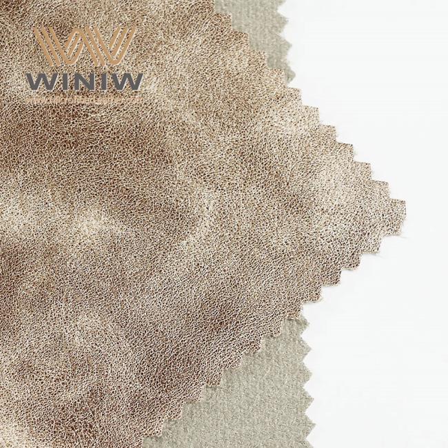 Fashionable Micro Faux Leather Vegan Fabric For Clothing 