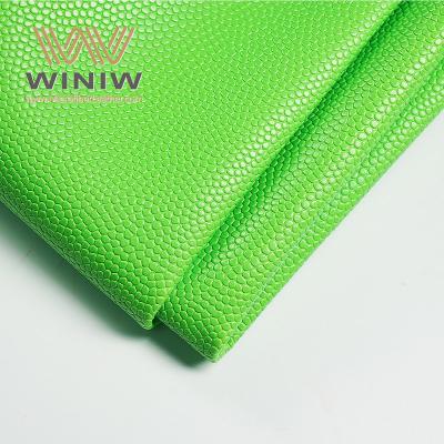 中国 緑色 高弾性 PU 合成革 サッカー製造材料 販売のため