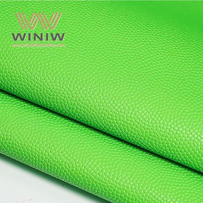 中国 緑色 高弾性 PU 合成革 サッカー製造材料 販売のため