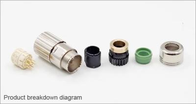 China IP67 Servo Motor Connectors M23 SMD Socket Connector 6pin 8pin 7pin 9pin 12pin 17pin for sale