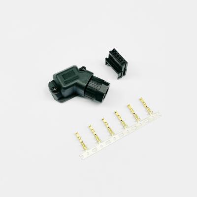 China Yaskawa SM-J17s SM-J27S SM-J37S JZSP-C7M9-1-E SM-J17S-06FMH-7KL-M-CF 6P Power Servo Motor Connector for sale