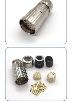 China M23 M40 Seriers E P Type Male Female Servo Motor Cable Connectors for sale
