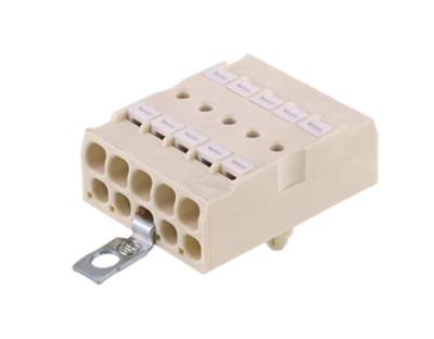 China SLK5 SLK7 5PIN LED Light Connector 450V 24A White Insert for sale