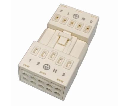 China White 5P 7P LED Light Connector 450V 16A Insert Type for sale