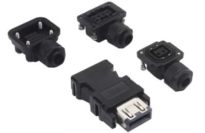 China Applicable Mitsubishi servo drive encoder motor power cable connector SM-10P Mitsubishi 2/4/9P connector for sale