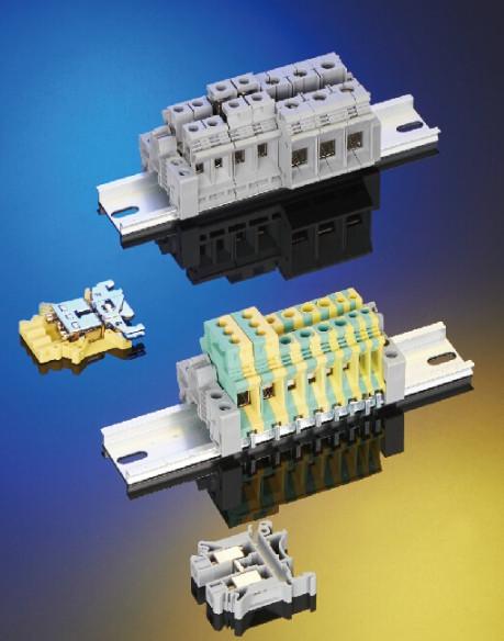 TR-3N 5.2 600V 35A Mount DIN RAIL Terminal Blocks Gray Color For Wire Connecting