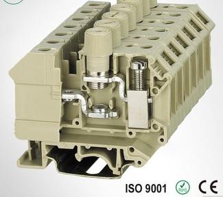 China SEK-10RD 10A Fuse Type Din Rail Terminal Blocks SEK 10 Little Yellow Color PA66 New Plastic Type for sale