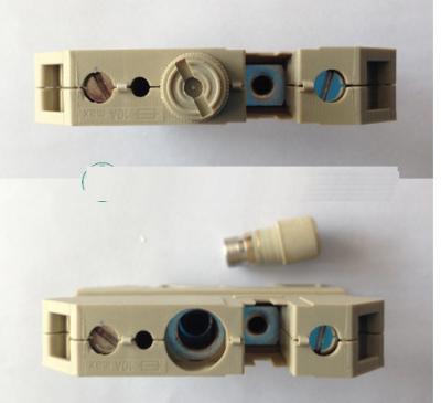 China SEK-10RD 10A Fuse Type Din Rail Terminal Blocks SEK 10 Little Yellow Color PA66 New Plastic Type for sale