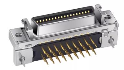 China Gold-plated SCSI PCB Connector with Moog Gender for 1000V Servo Motor Applications for sale