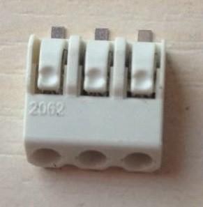 China 2062 Led Light Connectors -1P 2P 3P Screwless Fast Connection Heavy led Connector for sale