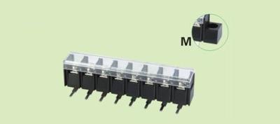 China Barrier terminal block 58R-10.0mm 2-30P 300V 30A panel mount barrier terminal block with clear cover black color for sale