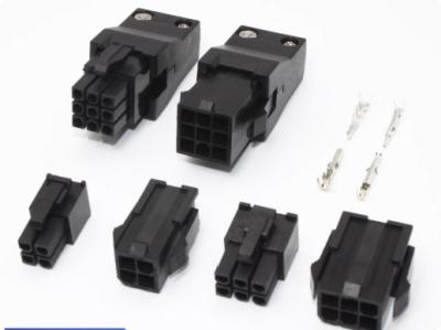 China Delta Servo Motor Encoder Connector with Crimp/Solder Termination for 18-24 AWG Wires and Wide -40℃ to +105℃ Temperature Range for sale