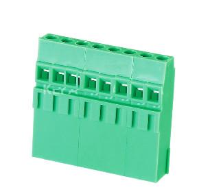 China 128HH-5.0 5.08 PCB Screw Terminal Blocks Pluggable Type UL94V-0 Green Color terminal block pcb board use connectors for sale