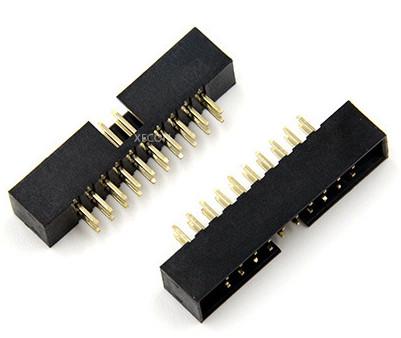 2.54mm hanno protetto il nero del connettore 2X10PIN dell'incavo dell'intestazione IDC della scatola con i perni del nastro o dorati