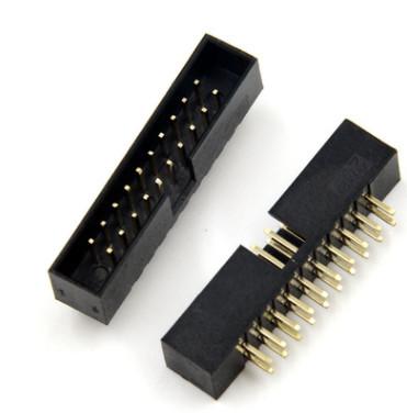 2.54mm hanno protetto il nero del connettore 2X10PIN dell'incavo dell'intestazione IDC della scatola con i perni del nastro o dorati