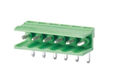 China Schließen männliche Art pulggable Verbindungsstück Neigung 2P-12P 300V 10A RD HT508R 5.08mm Stiftgrüne Farbe des Verteilers an zu verkaufen