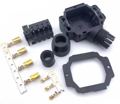 China Inovance servo motor brake wire clutch connector 6P 6-core H-type 4 2P motor power plug S6 for sale