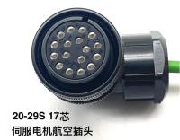 China Inovance servo motor encoder plug 20-29 elbow, 17 pins for sale