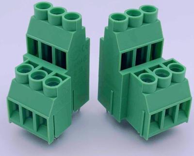 China RD950A PCB Spring Terminal Block 3PX2 Level Total 6pin for sale