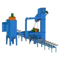 China Hook Hanger Type LPG Cylinder Shot Blasting Machine Width 4500mm 8 Turbines for sale