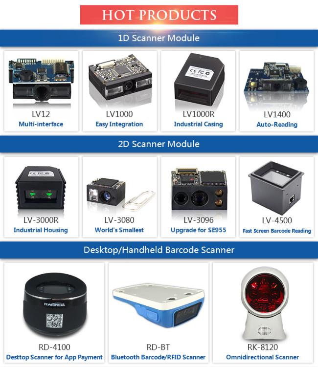 shenzhen rakinda mini barcode scanner module CCD Barcode reader