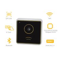 China Ethernet Port 13.56mhz QR Code Reader Access Control IC Smart Card RFID Reader For Turnstile Or Elevator for sale