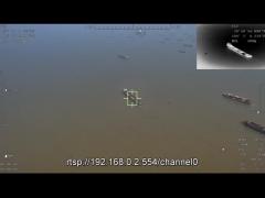 TS130C-01 Carga útil de três eixos EO Imagem térmica por laser infravermelho Distanciador Drone UAV Câmera HD 1080p